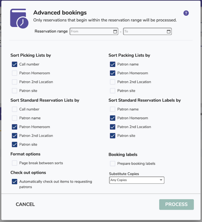 Advanced Bookings – Alexandria™