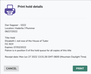 Circulation Tabs – Alexandria™