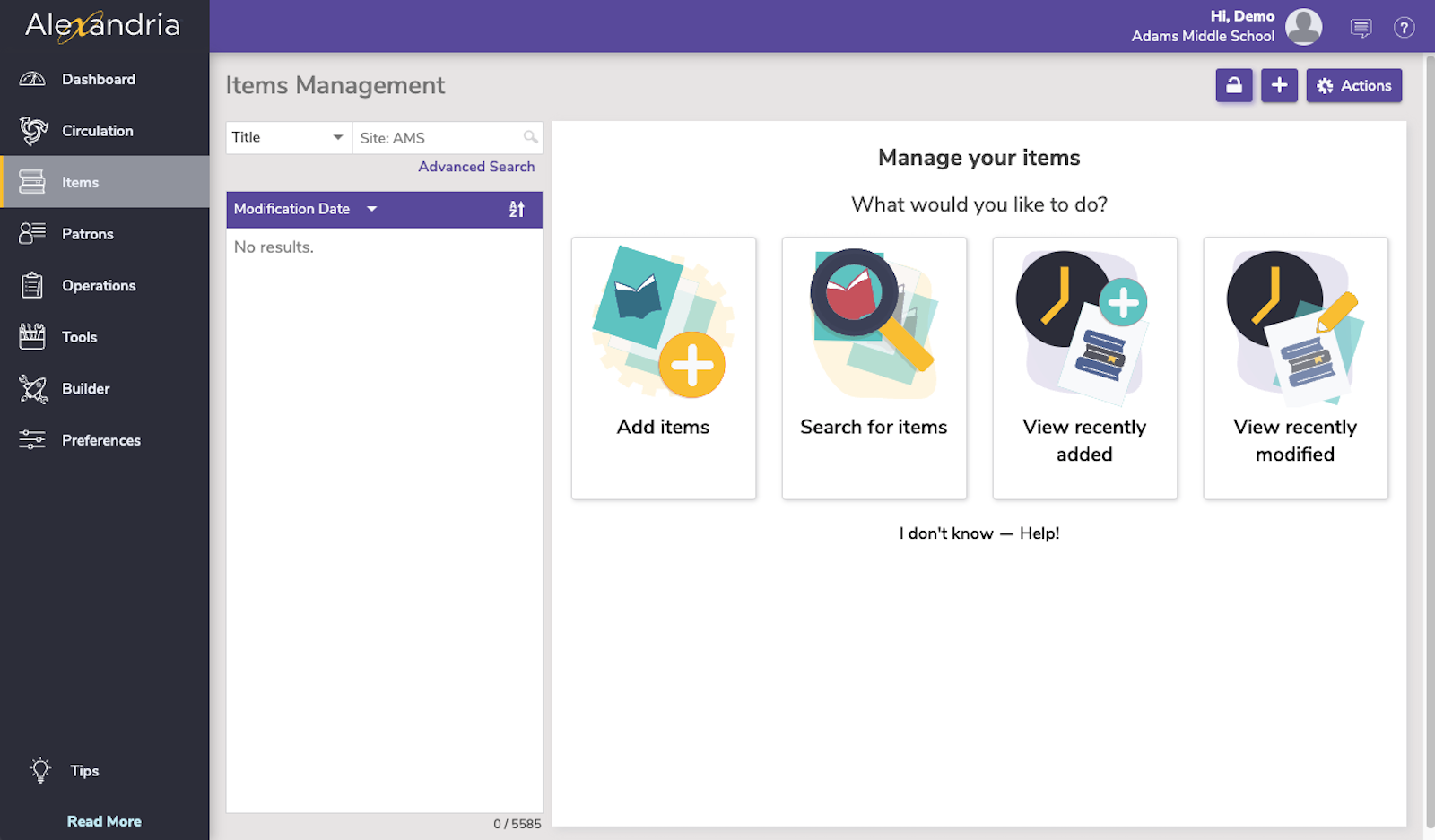 Items – Alexandria™