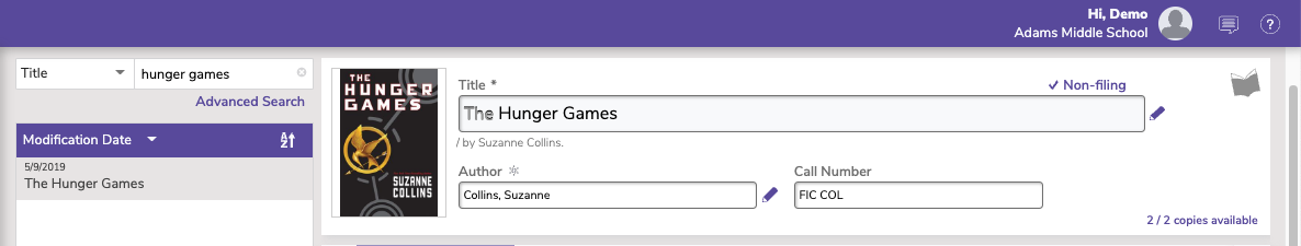 Item Search – Alexandria™