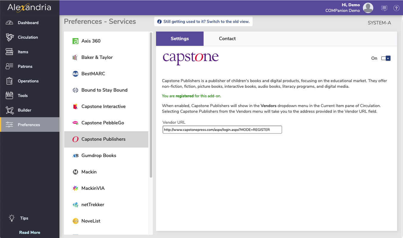 Capstone Publishers – Alexandria™