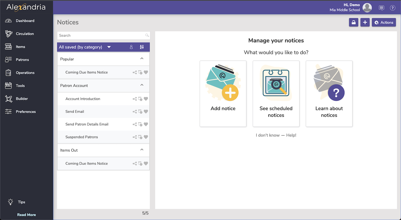 Notices – Alexandria™