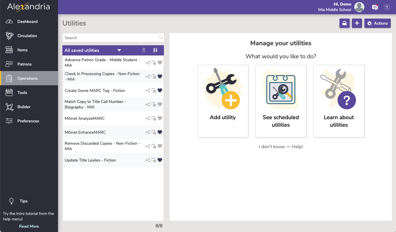 Utilities – Alexandria™