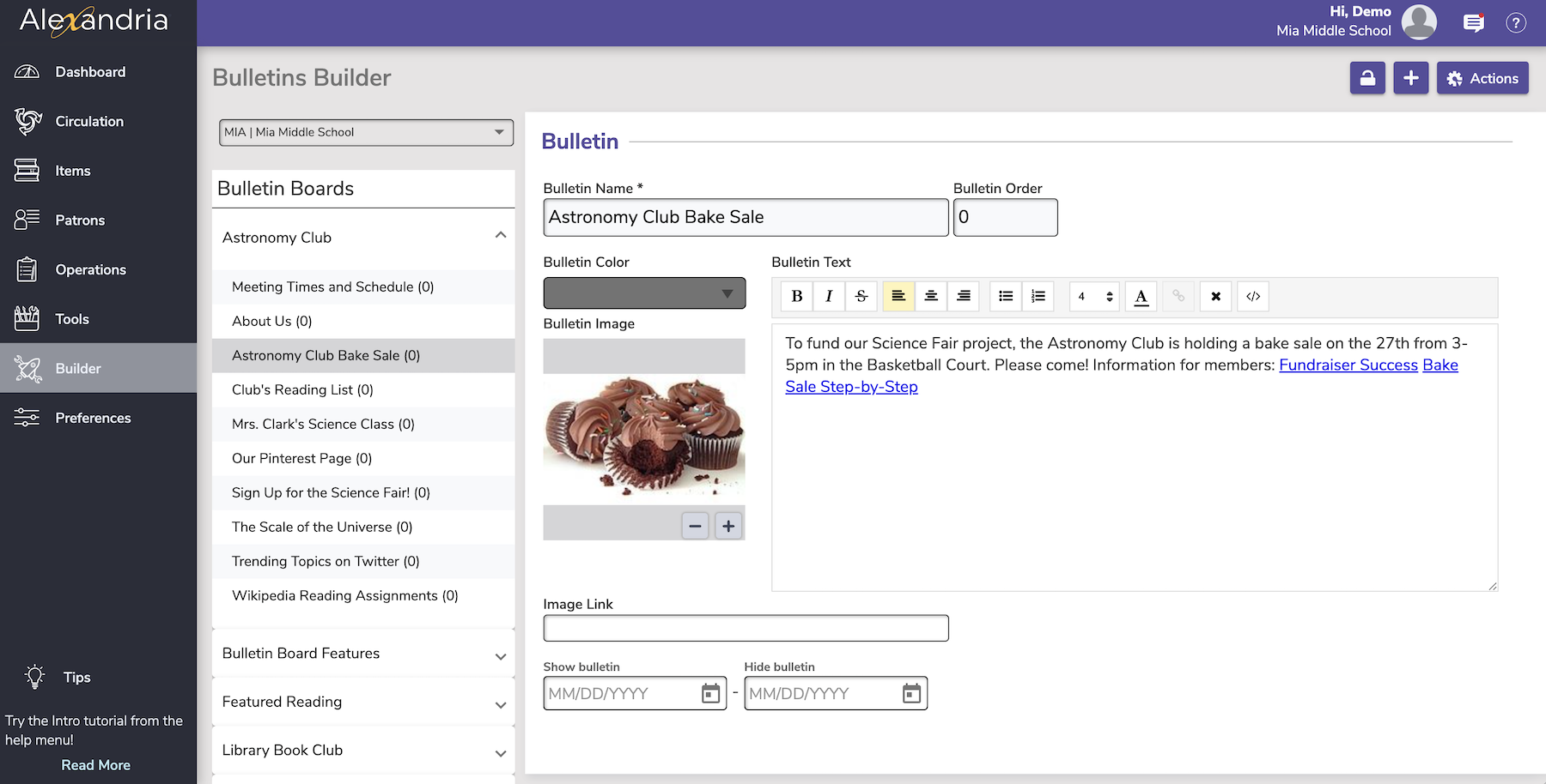 Bulletin Boards Builder – Alexandria™
