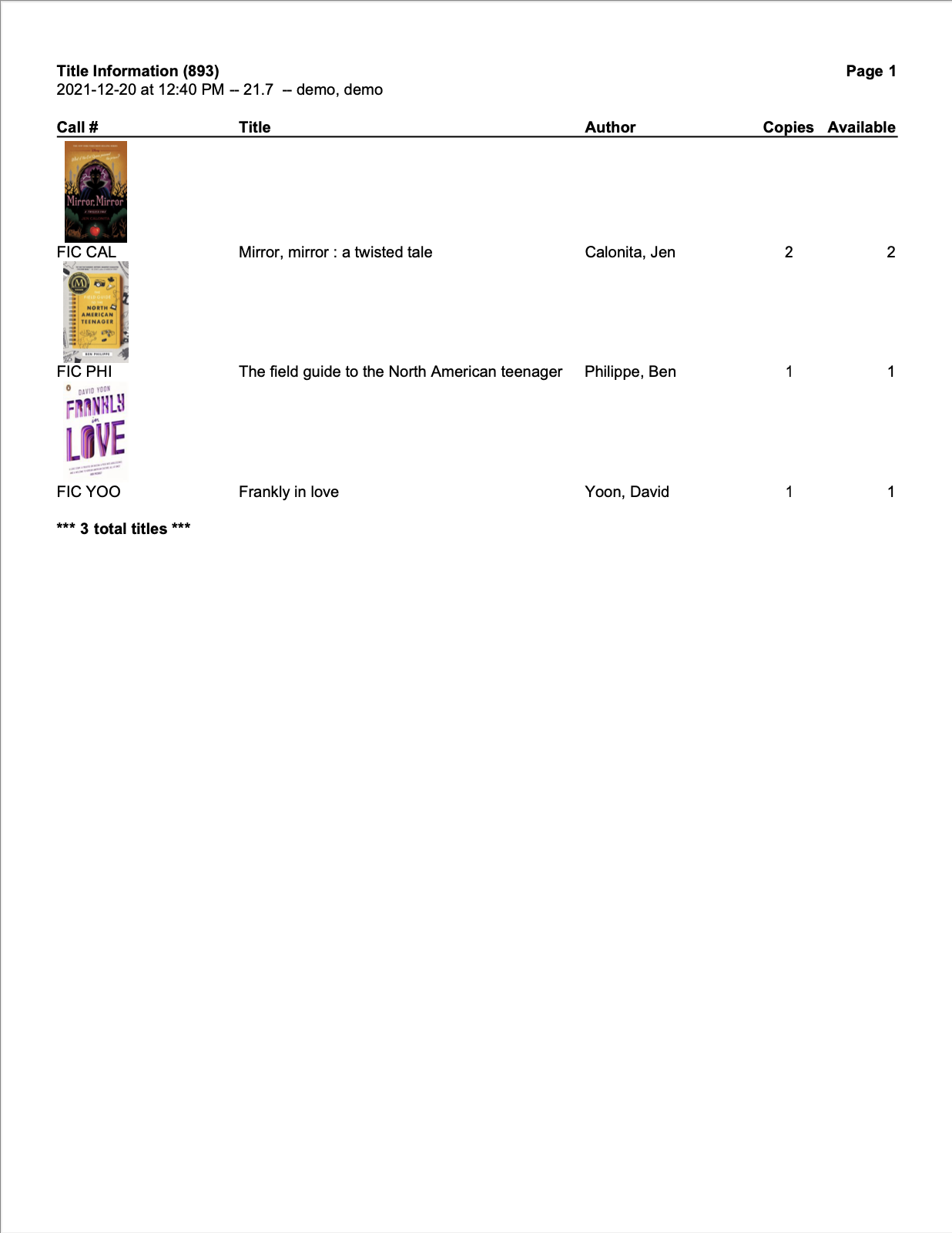 Reports – Alexandria™