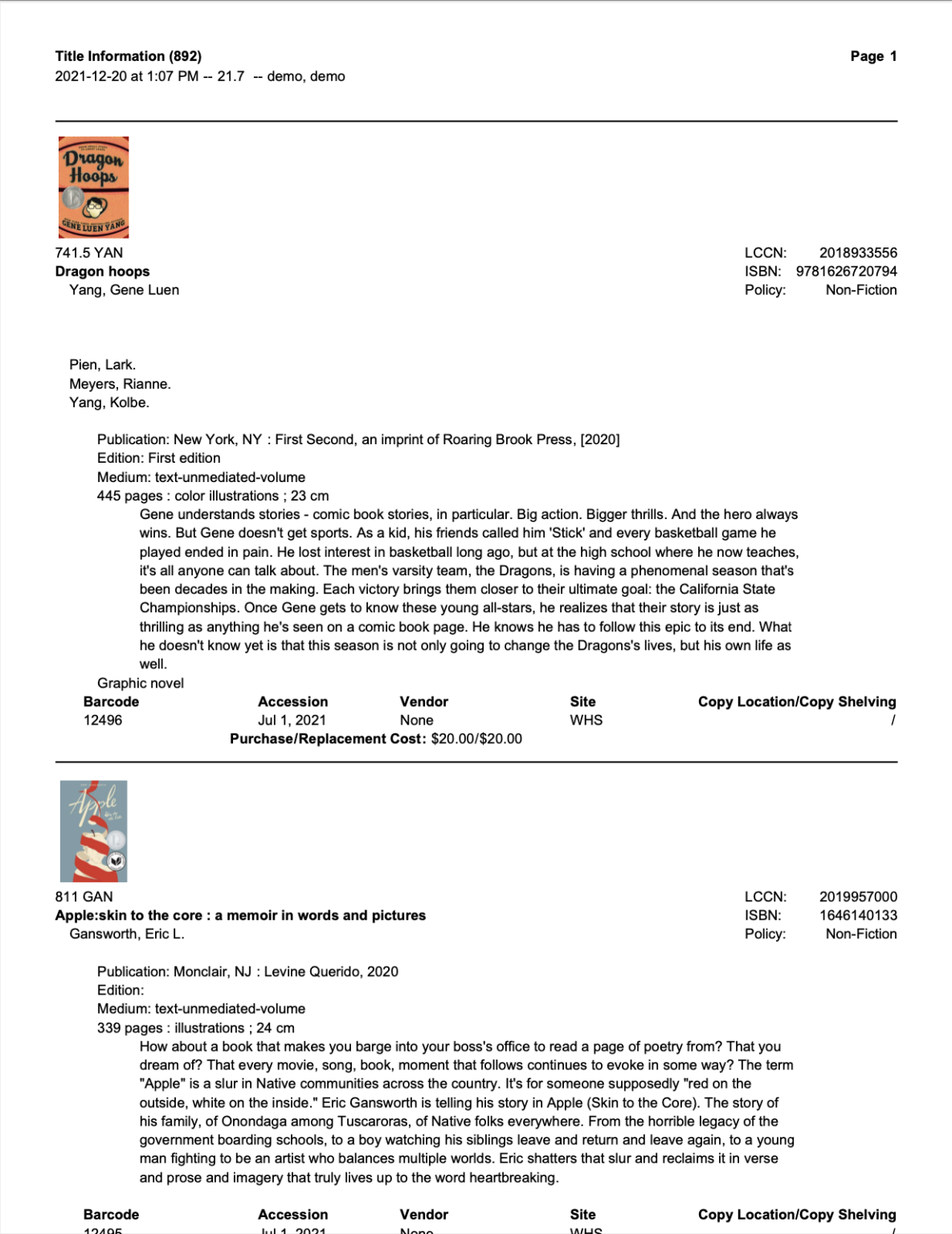 Reports – Alexandria™