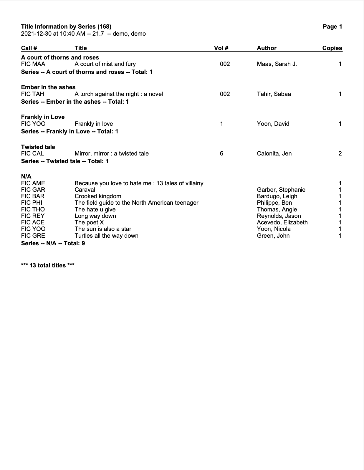 Reports – Alexandria™