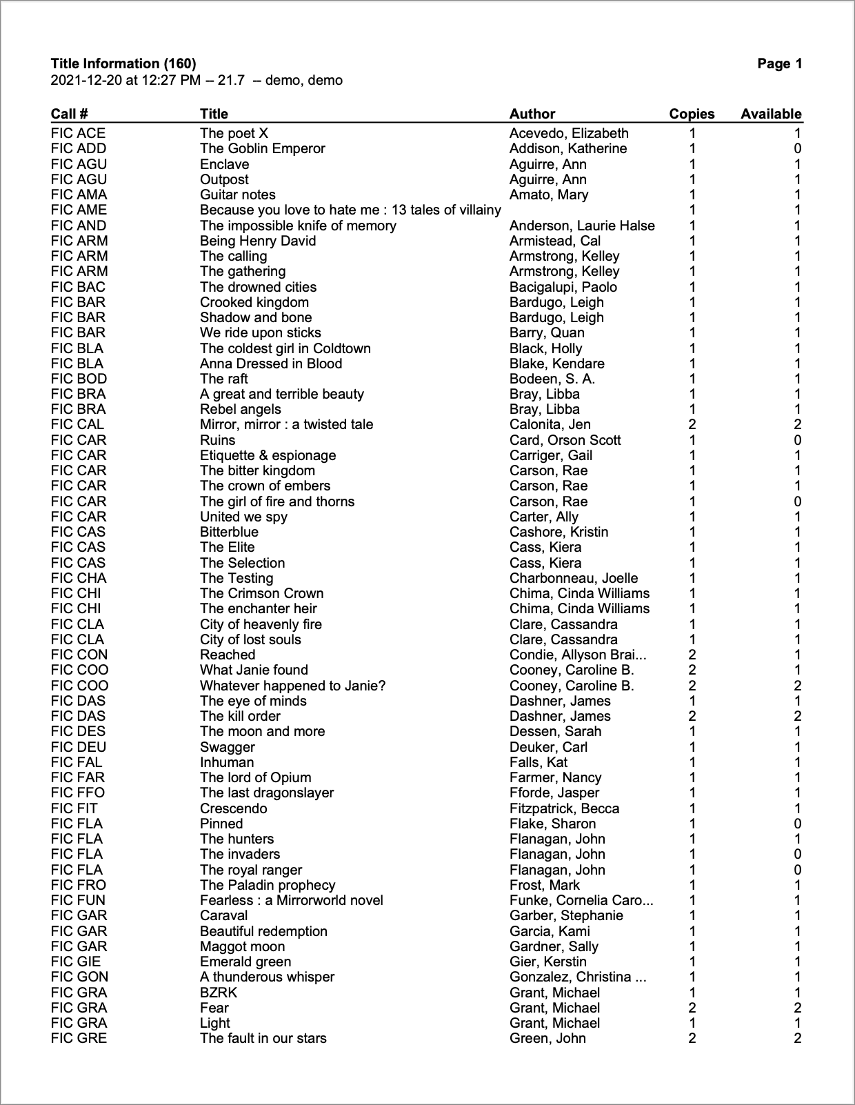 Reports – Alexandria™