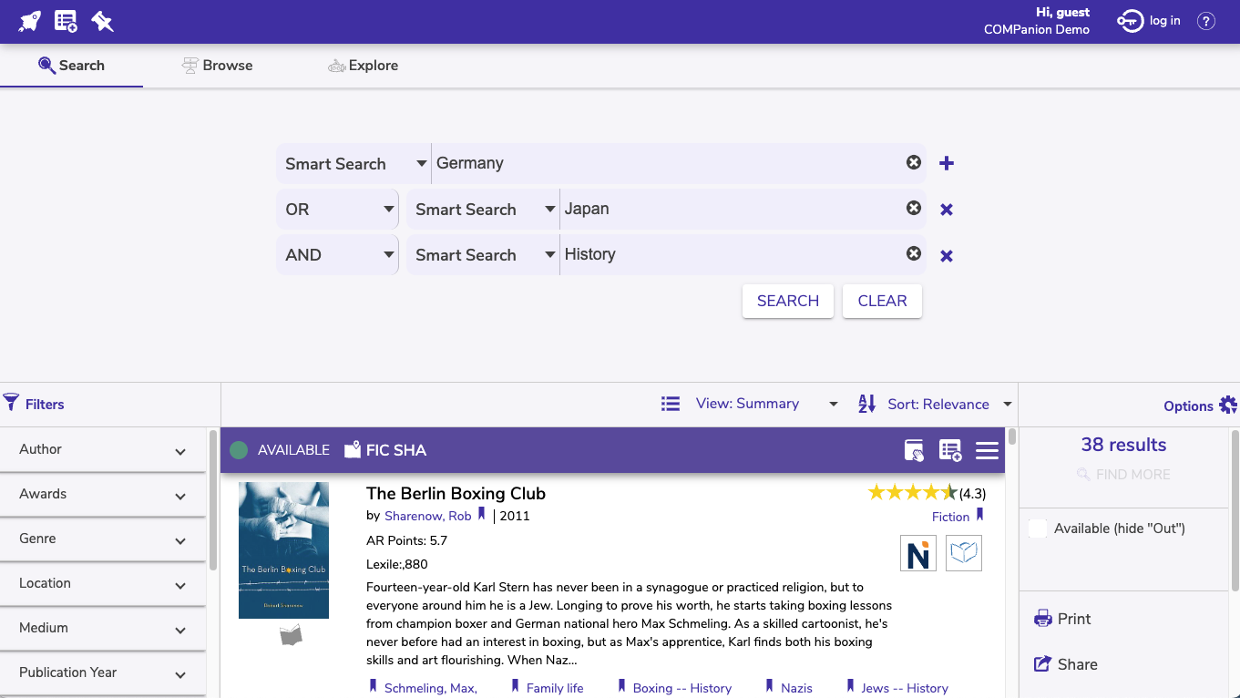 NEW search beta and Boolean logic – Alexandria™