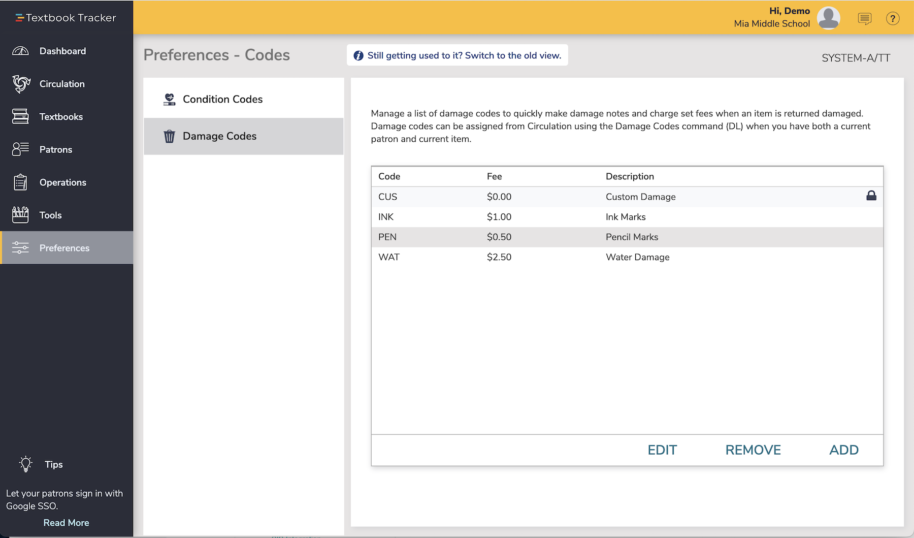 Code Preferences – Alexandria™