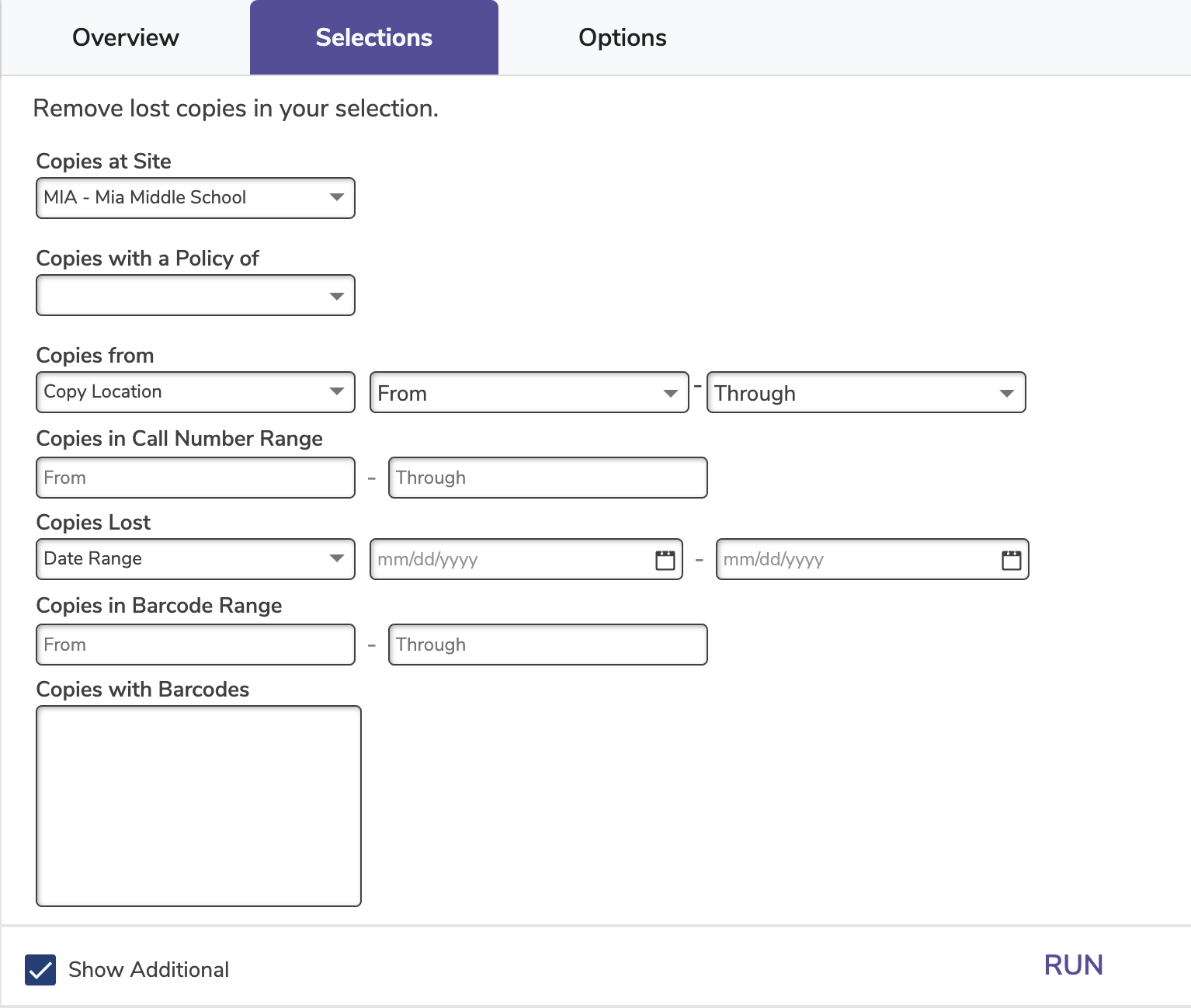 Identifying and removing lost items – Alexandria™
