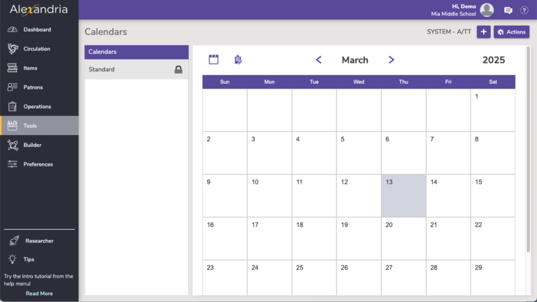 Calendars – Alexandria™