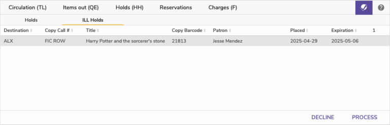 Circulation Tabs – Alexandria™