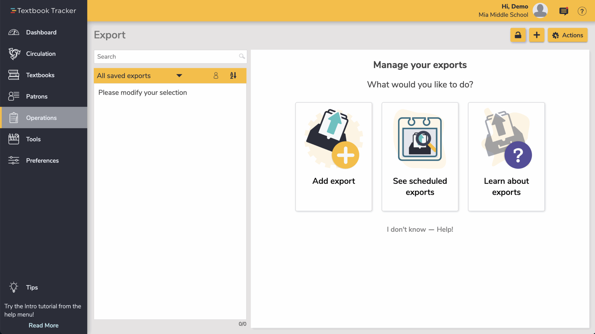 Export – Alexandria™